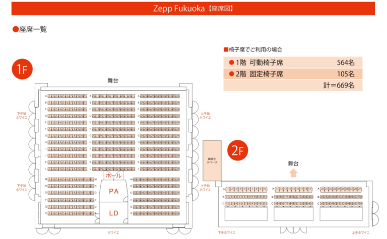 Zepp福岡にいこう！～キャパ・座席・見え方・アクセス・ロッカー～ | 今すぐ推しに会いにいこう